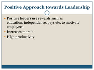 Leadership(Principles Of Management) | PPTX