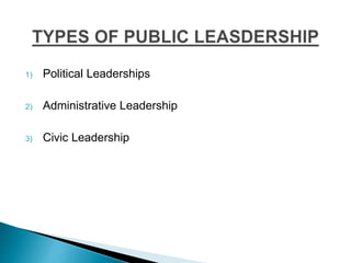 Public Leadership | PPTX