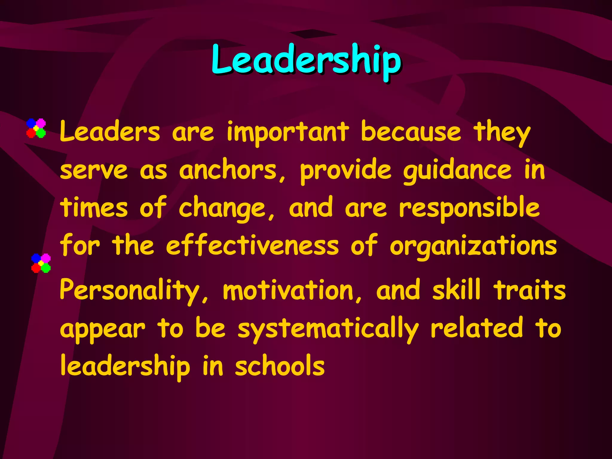 Leadership in Schools | PPT