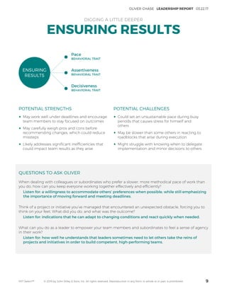 PXT Select Leadership Report sample | PDF