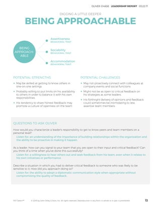 PXT Select Leadership Report sample | PDF