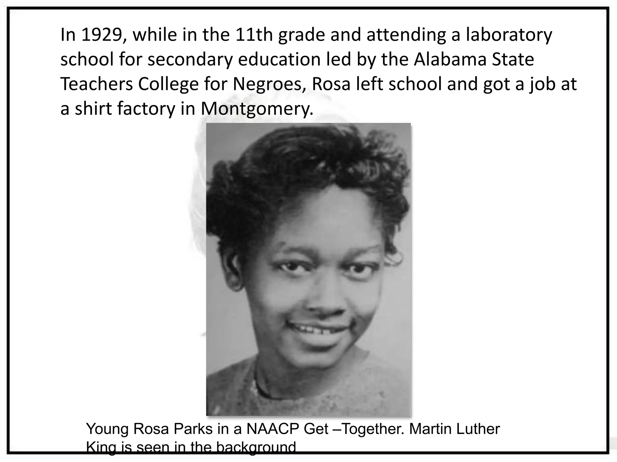 Leadership Presentation - Rosa Parks | PPTX