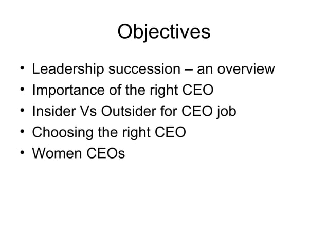 leadership succession | PPT