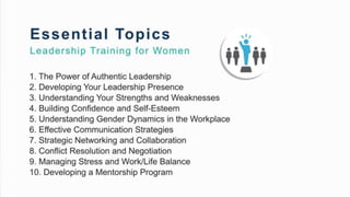 Leadership Training For Women - Shaping Leadership Skills in 2023 | PPTX