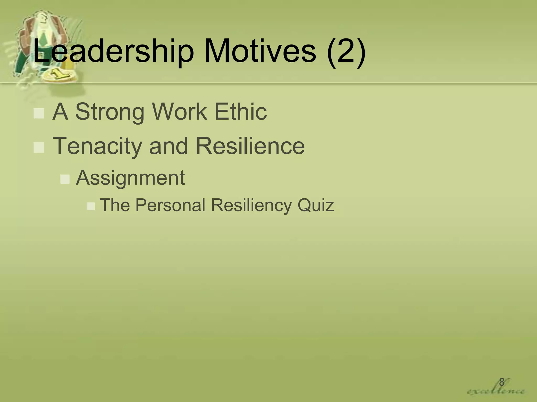 Leadership traits, motives, and characteristics | PPTX