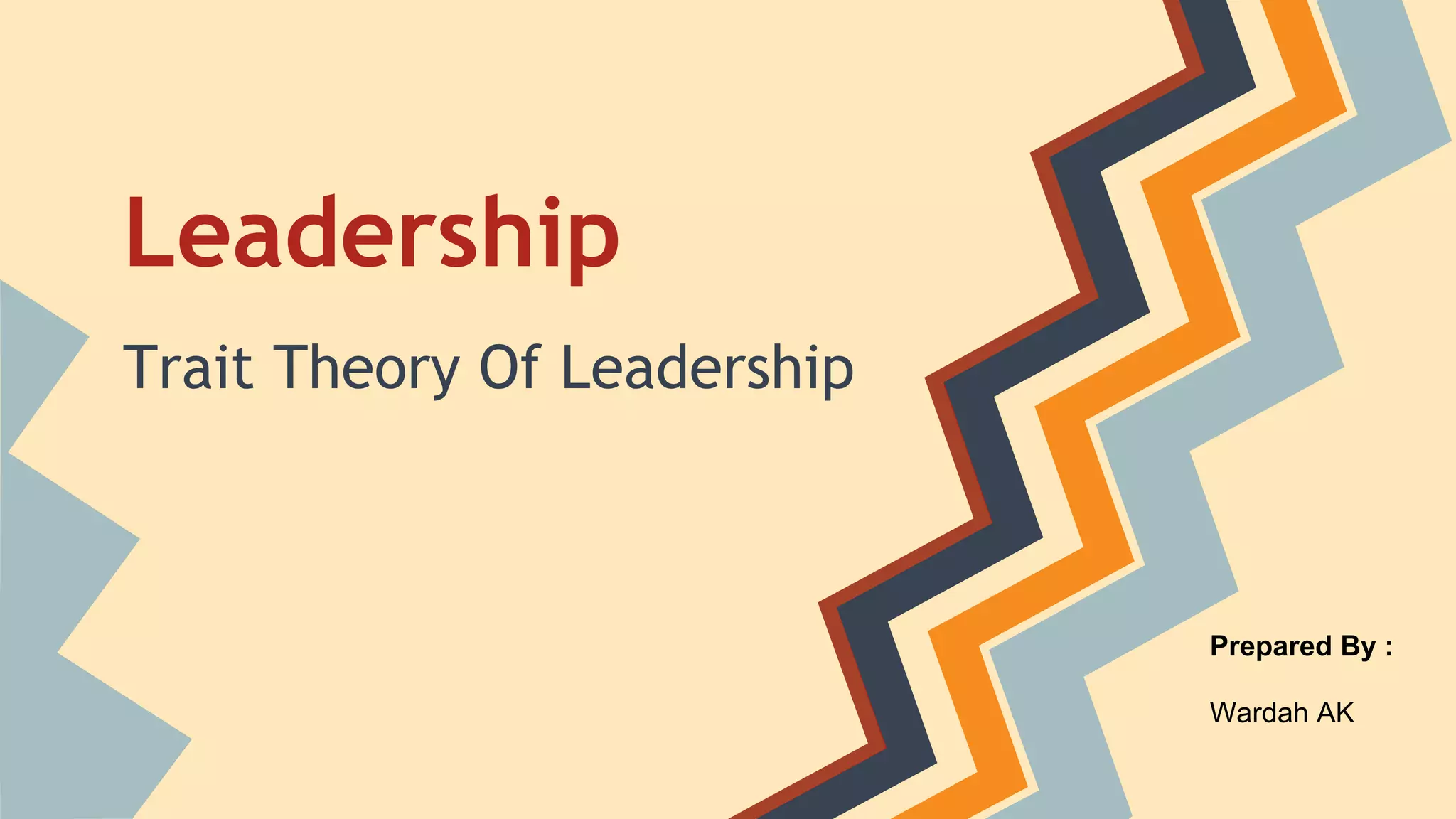 Leadership - Trait Theory | PDF