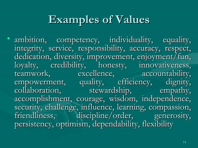 Leadership values | PPT
