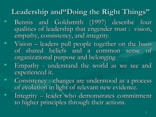 Leadership values | PPT