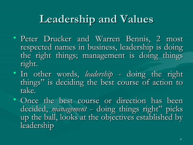 Leadership values | PPT