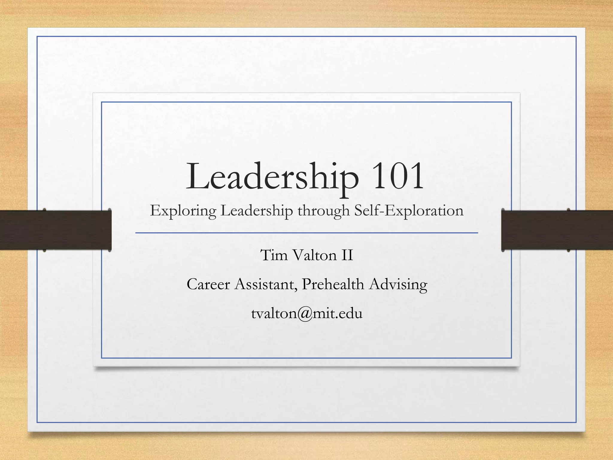 Leadership 101 | PPT