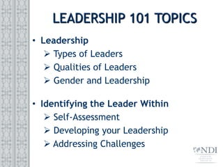 Introduction to Leadership 101-Good slides.ppt