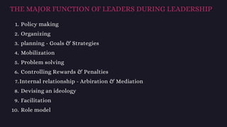 LEADERSHIP SKILLS & QUALITIES OF SUCCESSFUL LEADERS | PPT