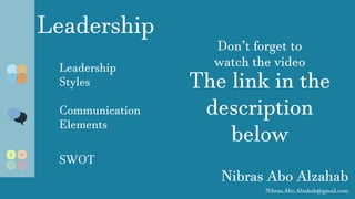 Leadership 3 things every leader has to know | PPTX
