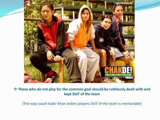 Leadership 4m chak de! india | PPTX