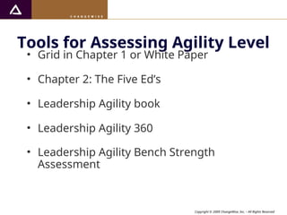 Leadership Agility why do you need it (Bill Joiner) | PPT