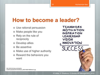 Leadership. How to become a leader? | PPTX