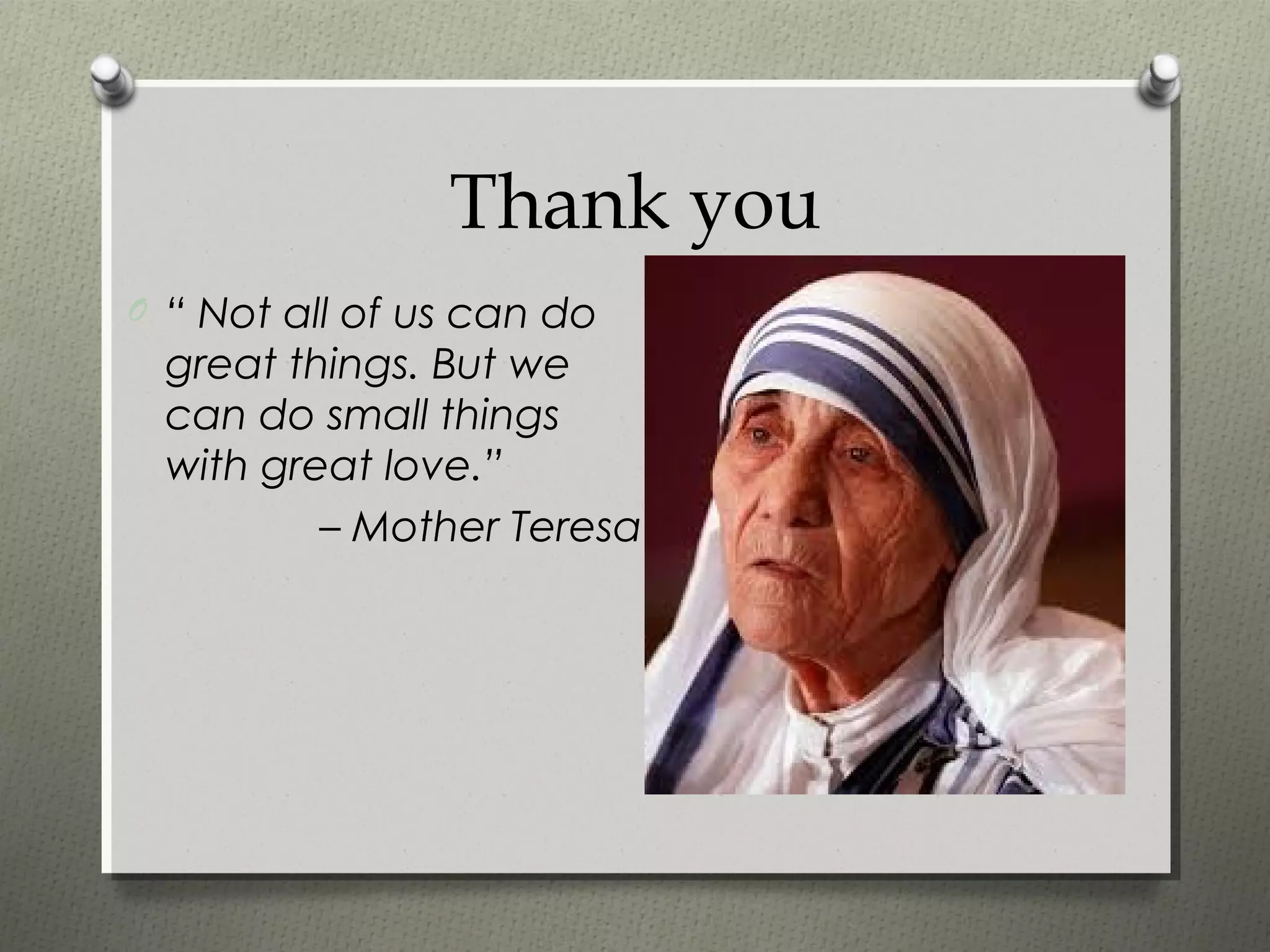 Leadership analysis mother teresa | PPT