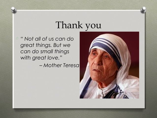 Leadership analysis mother teresa | PPT | Christianity | Religion ...