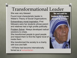 Mother Teresa As A Leader