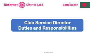Leadership in Club and Club service Director Responsibilities | PDF