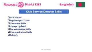 Leadership in Club and Club service Director Responsibilities | PPT