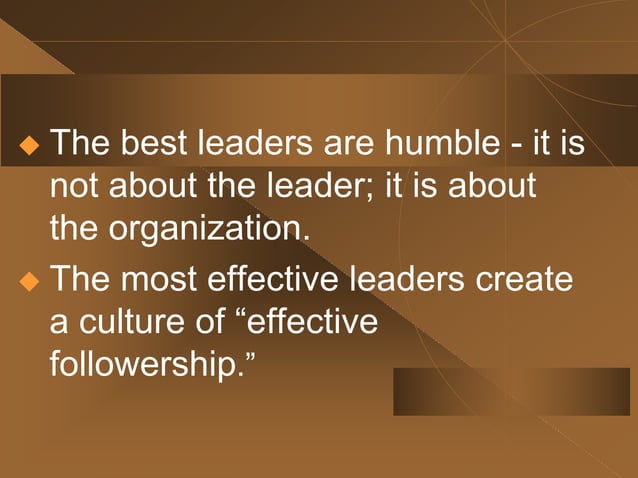 Leadership and followership | PPTX | Business | Business and Finance