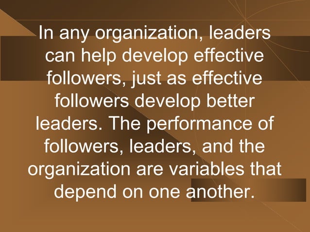 Leadership and followership | PPT