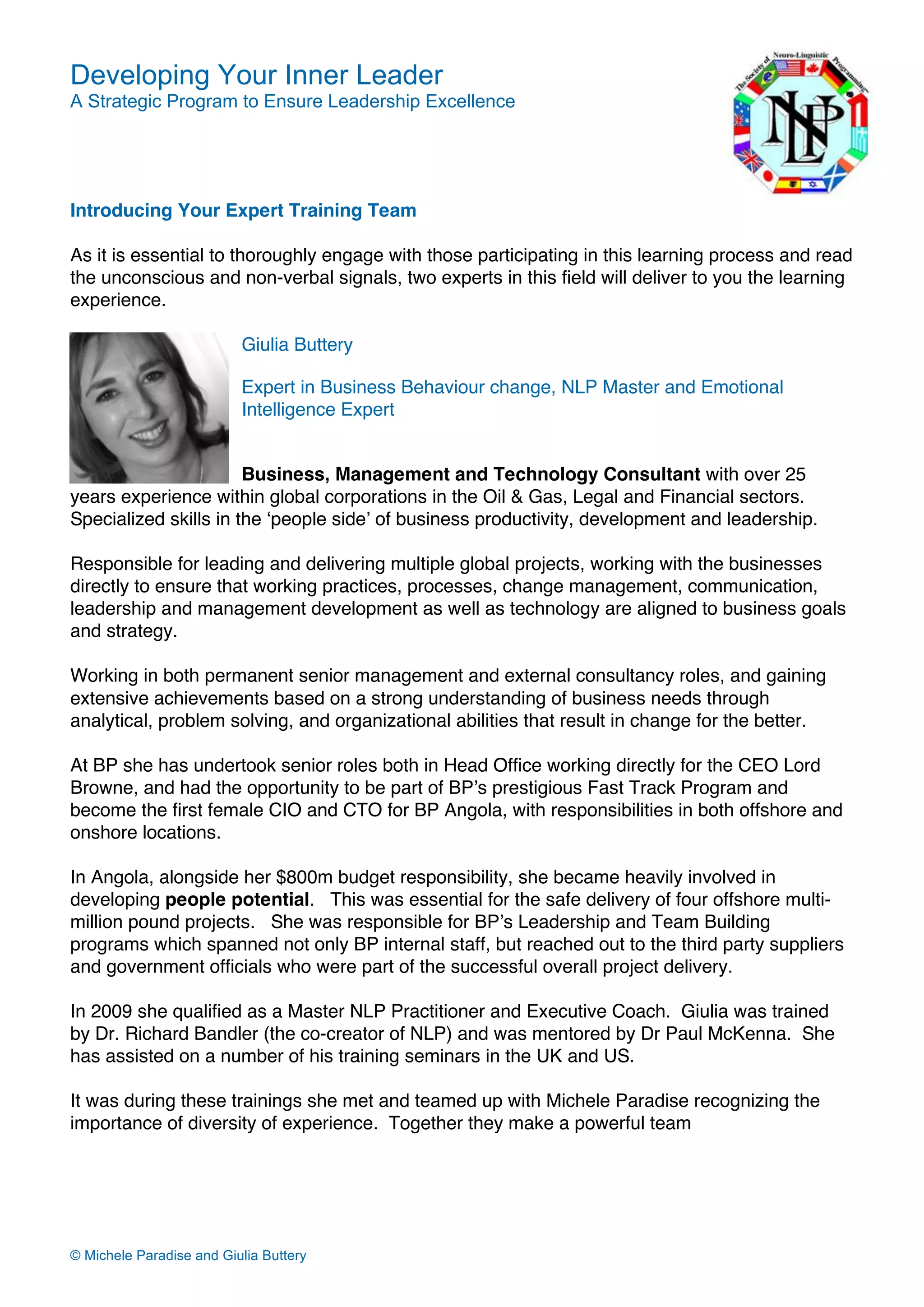 Leadership and Influencing program | PDF