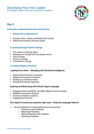 Leadership and Influencing program | PDF