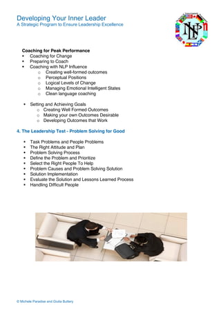 Leadership and Influencing program | PDF