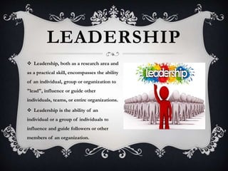 Leadership and its dimensions | PPTX