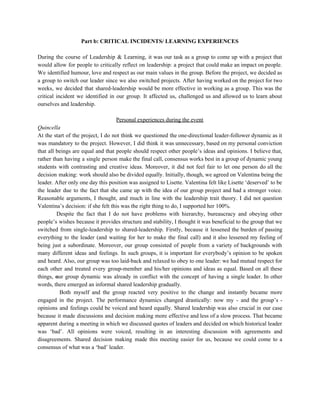 Leadership and learning project | PDF | Professional School ...