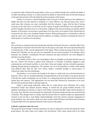 Leadership and learning project | PDF