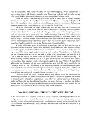 Leadership and learning project | PDF