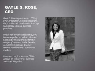 EVS Leadership and Management | PPTX | Business | Business and Finance