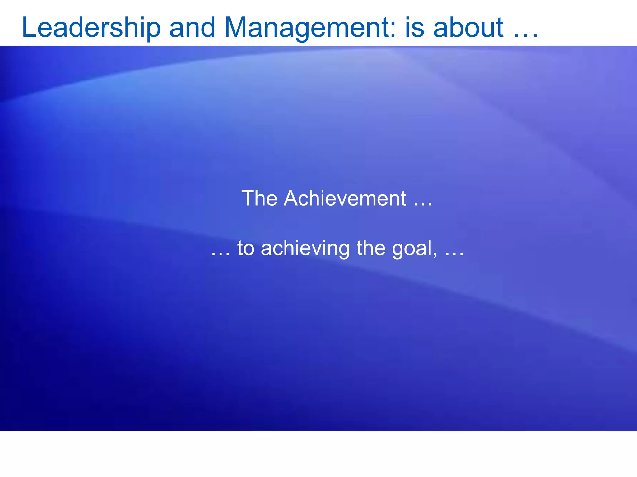 Leadership And Management | Ppt