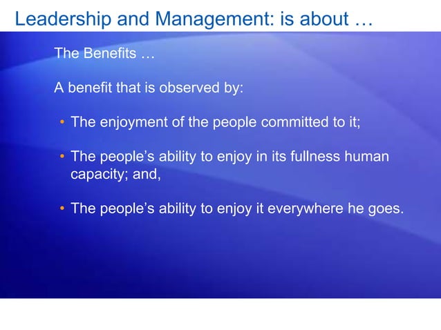 Leadership And Management | Ppt