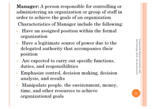 Leadership and management | PPT