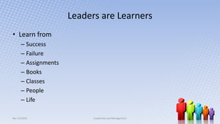 Leadership and management | PPTX