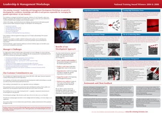 Leadership And Management Brochure | PDF