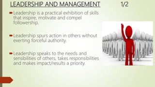 Leadership and Management for Effective Social Impact | PPTX