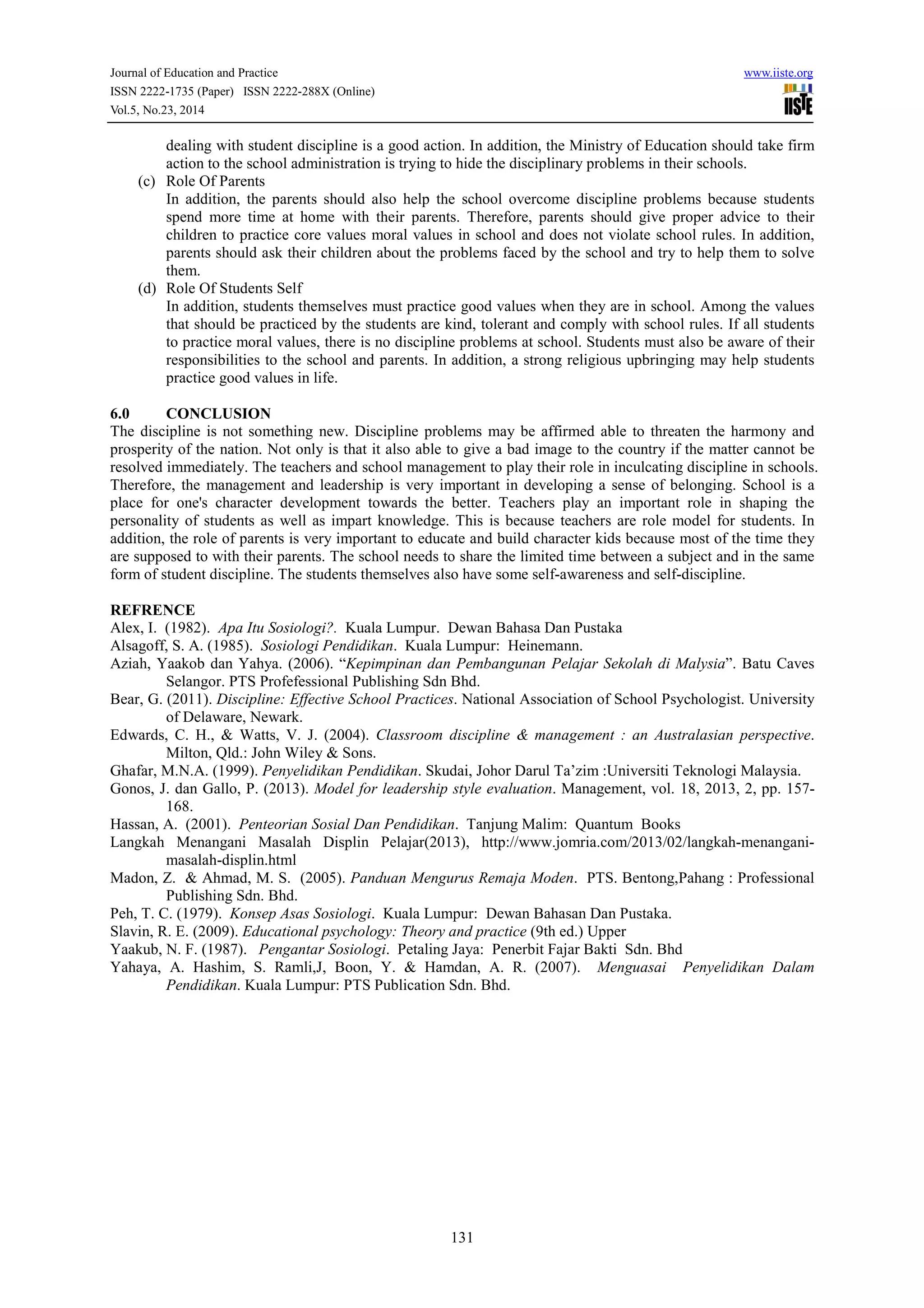 Leadership and management school in controlling discipline | PDF ...