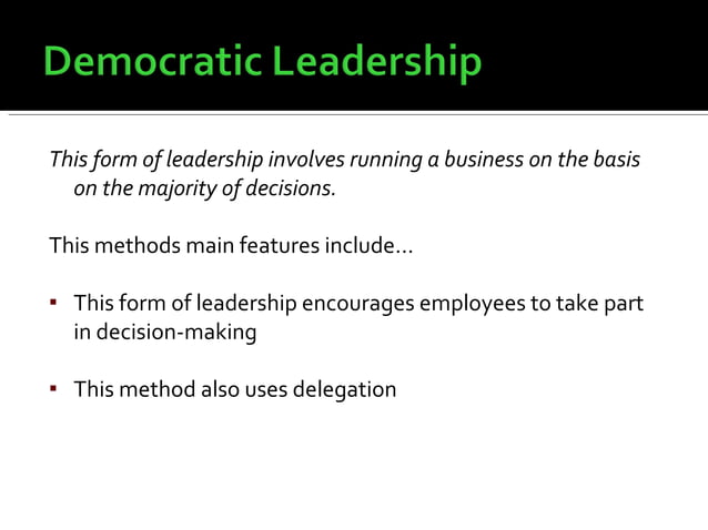 Leadership And Management Styles | PPT | Management Consulting Industry ...
