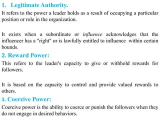 leadership and management interms of leadership | PPTX