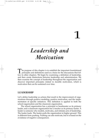 Leadership and motivation | PDF