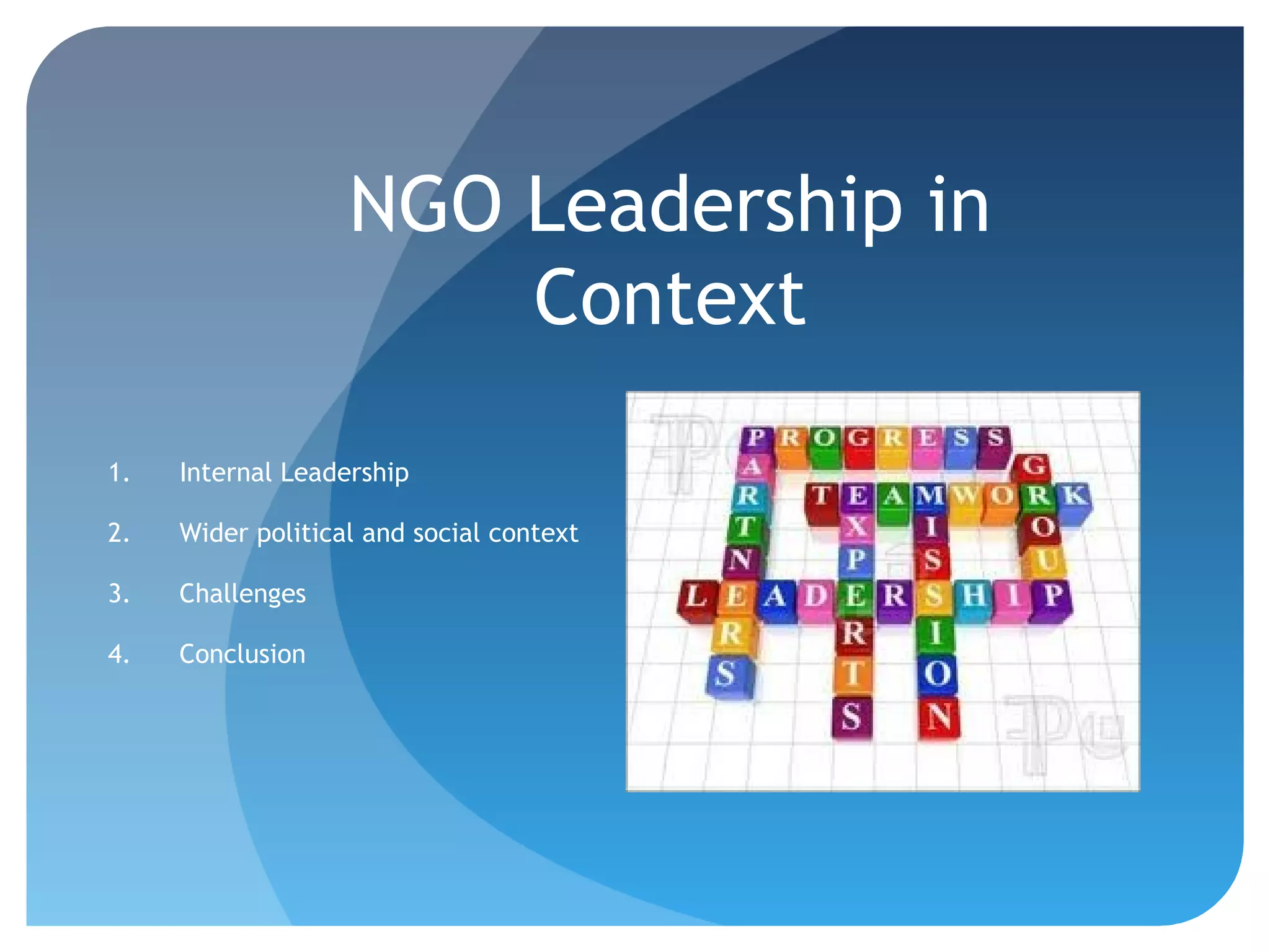 NGO Management and Leadership | PPT