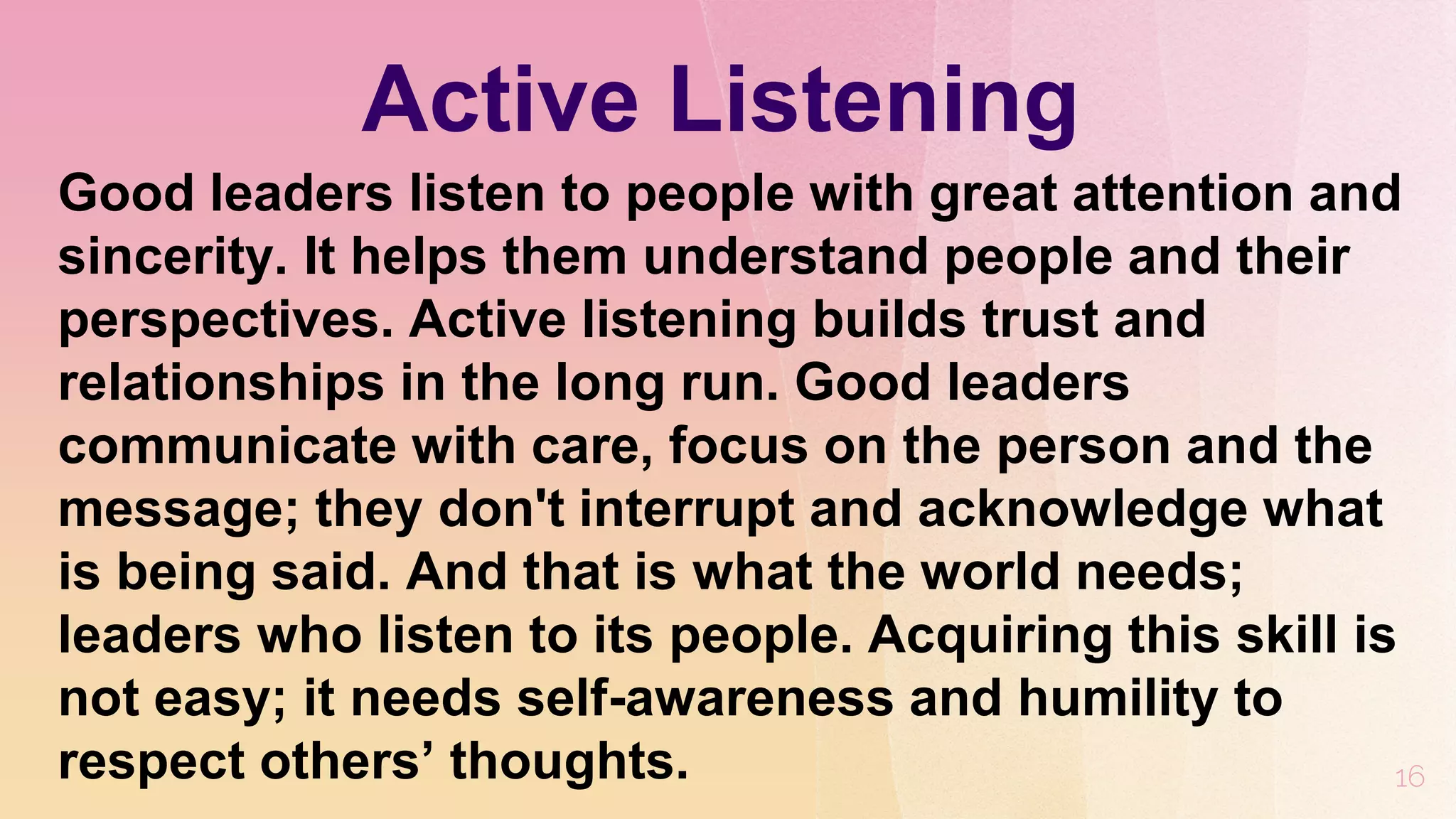 Leadership and qualities of a successful leader | PPTX