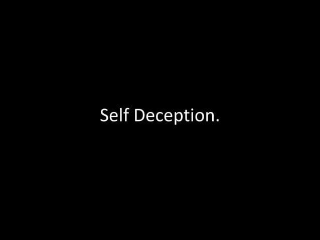 Leadership and self deception | PPTX