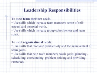 Leadership And Team Building Skills | PPT