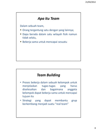 Leadership and team building | PDF